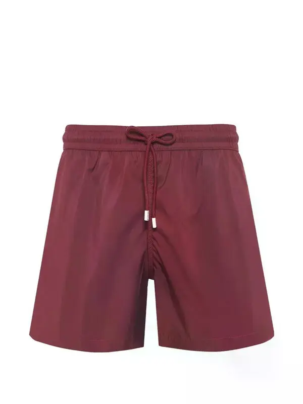 Fedeli Madeira Drawstring Swim Trunks - Red