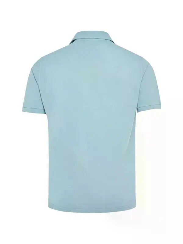 Fedeli Short-sleeve Polo Shirt - Blue