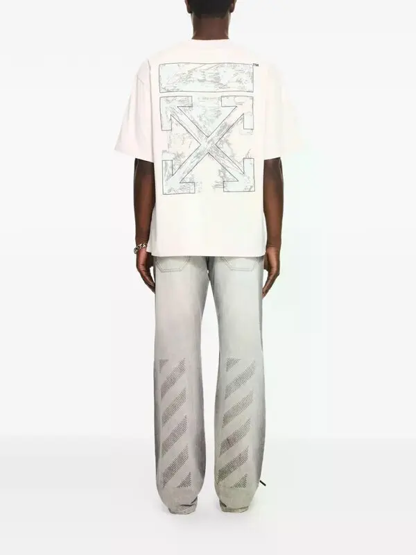 Off-White Paint Arrow Short-sleeve T-shirt - Pink