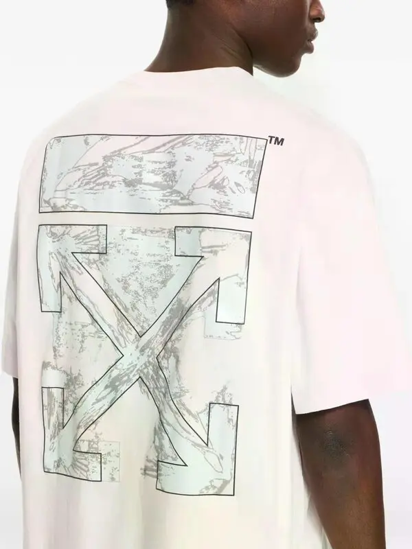 Off-White Paint Arrow Short-sleeve T-shirt - Pink
