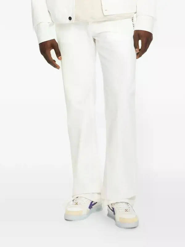 Off-White Half Arrow Slim Relaxed Trousers - White