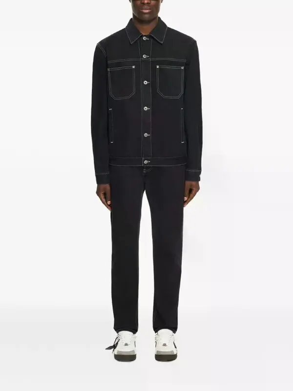 Off-White Half Arrow Tapered Jeans - Black