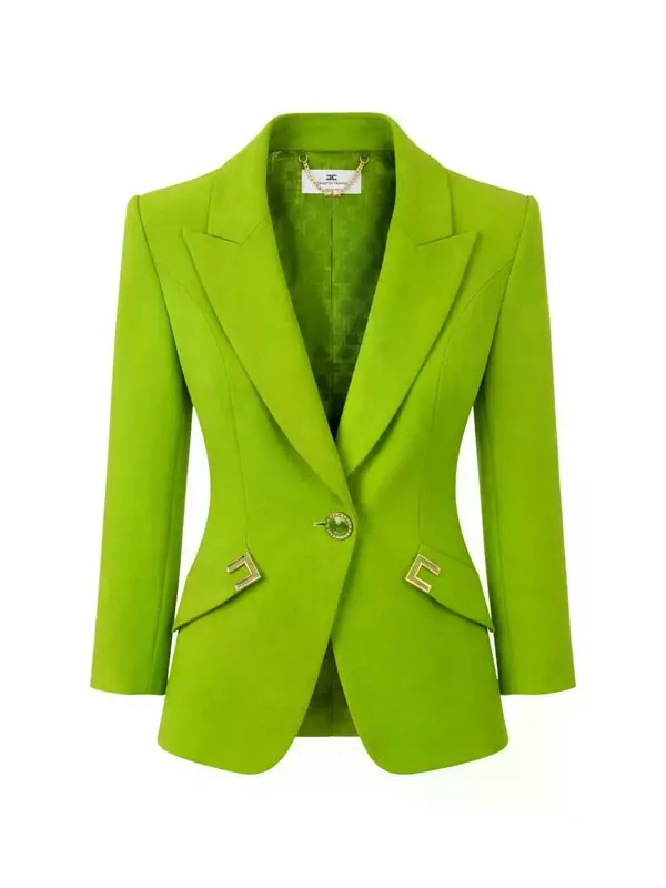 Elisabetta Franchi Button Detailed Blazer