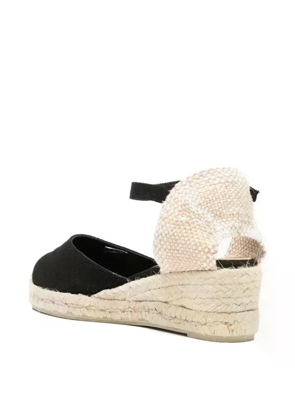 CastaÑer Carol Ankle-strap Espadrilles - Black