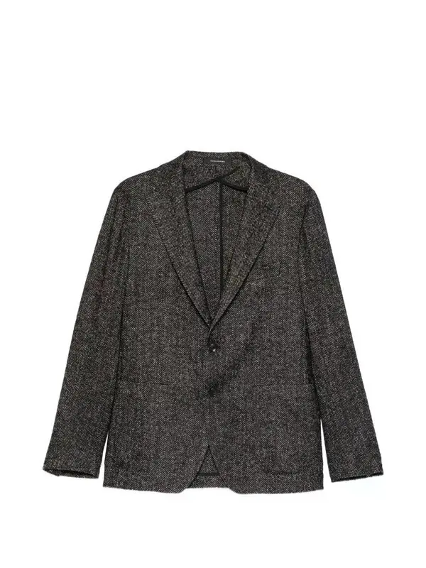 Tagliatore Single-breasted Herringbone Blazer