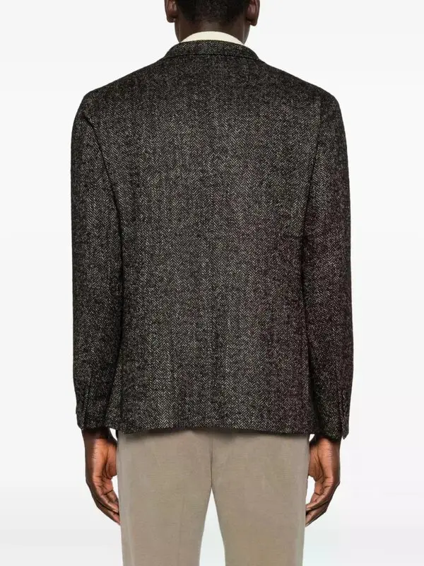 Tagliatore Single-breasted Herringbone Blazer