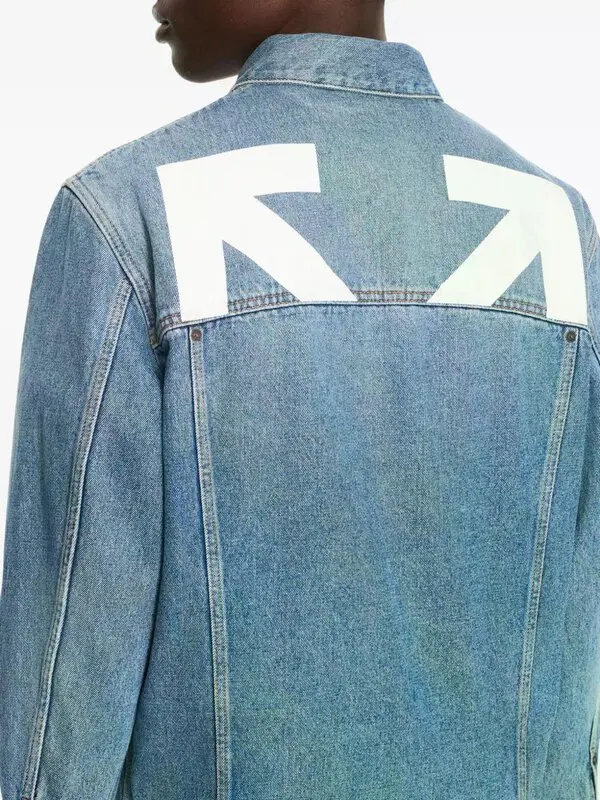 Off-White Half Arrow Denim Skate Jacket