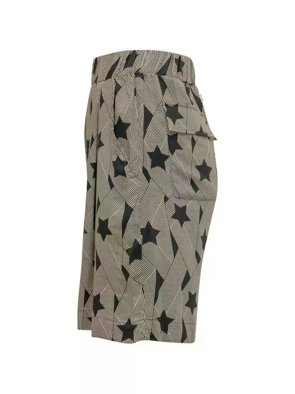 A PAPER KID Star-print Bermuda Shorts