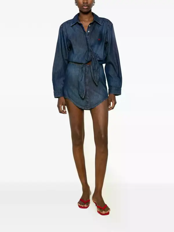 DIESEL Tie-front Shirt Dress