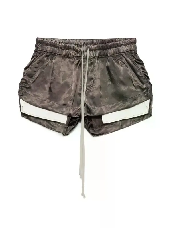 Rick Owens Drawstring Panelled Boxer Shorts - Brown