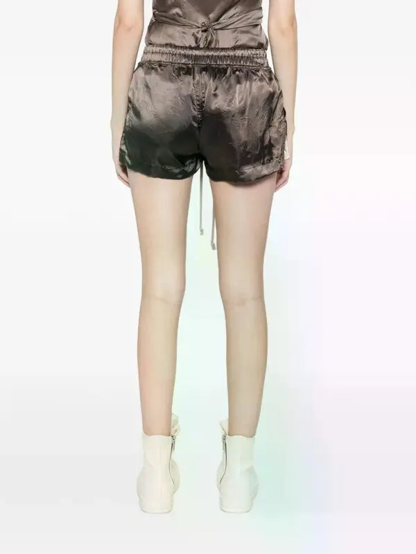 Rick Owens Drawstring Panelled Boxer Shorts - Brown
