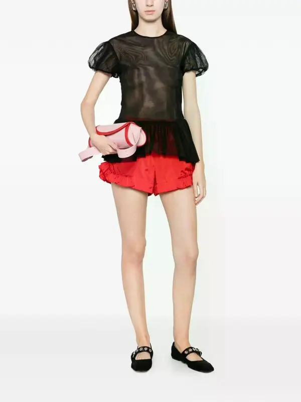 Simone Rocha Ruffled Puff-sleeve Top