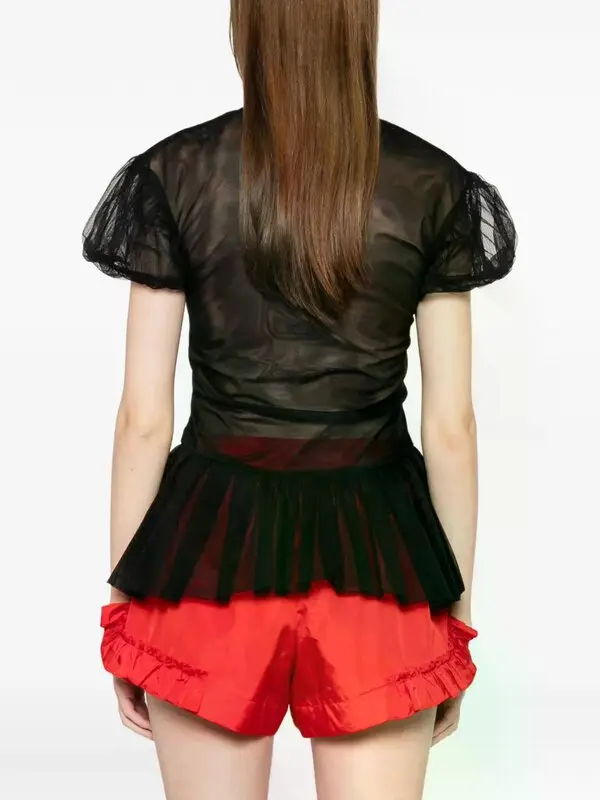 Simone Rocha Ruffled Puff-sleeve Top
