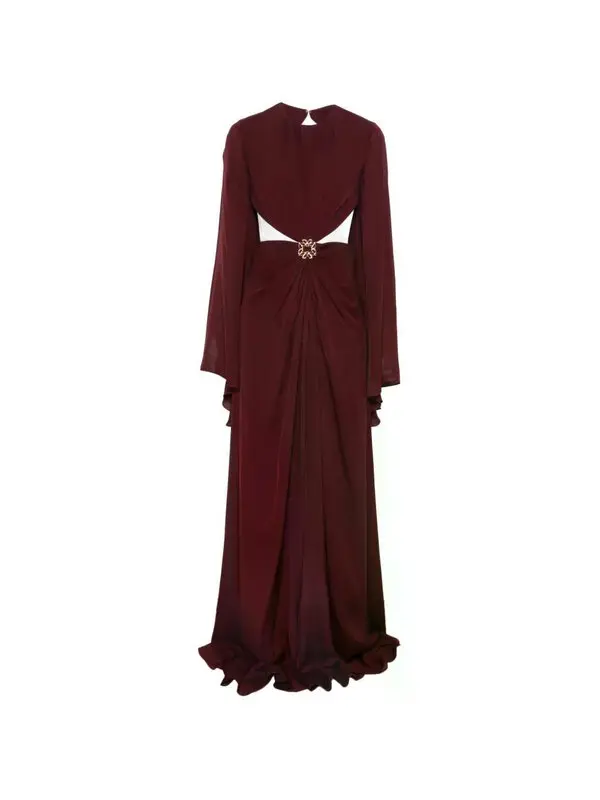 Elie Saab Cut-out Embellished Maxi Dress