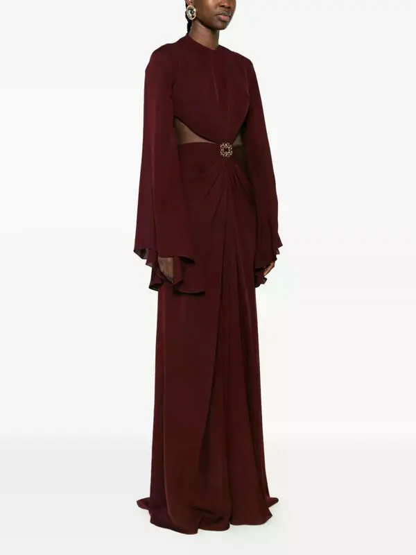 Elie Saab Cut-out Embellished Maxi Dress