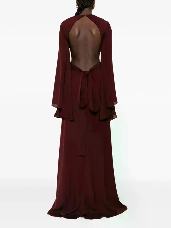 Elie Saab Cut-out Embellished Maxi Dress