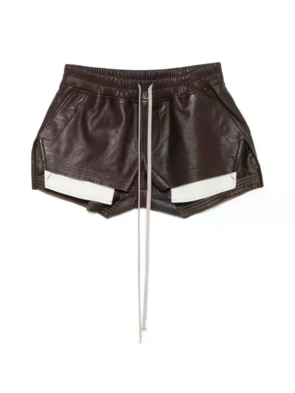 Rick Owens Panelled Drawstring Shorts - Brown