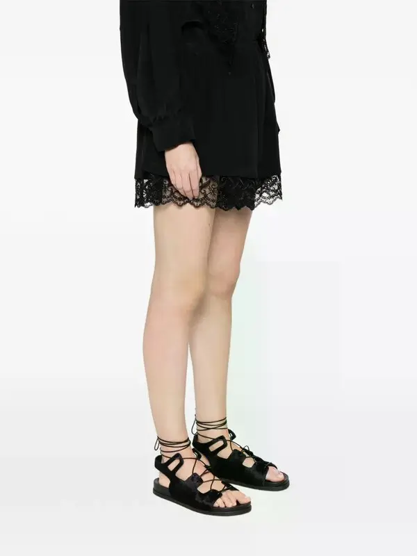 Simone Rocha Lace-trim Mini Shorts