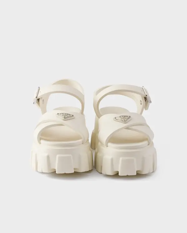Prada Monolith Rubber Sandals
