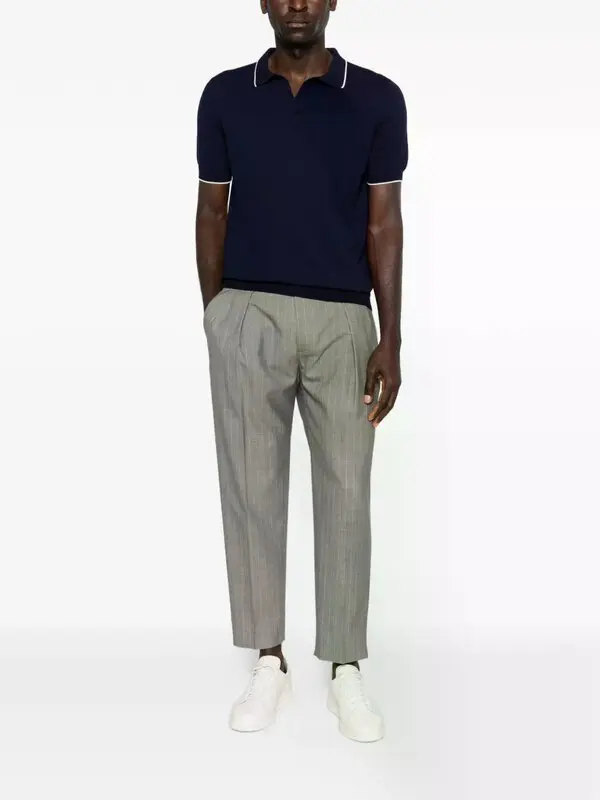 FAY Piped Polo Shirt