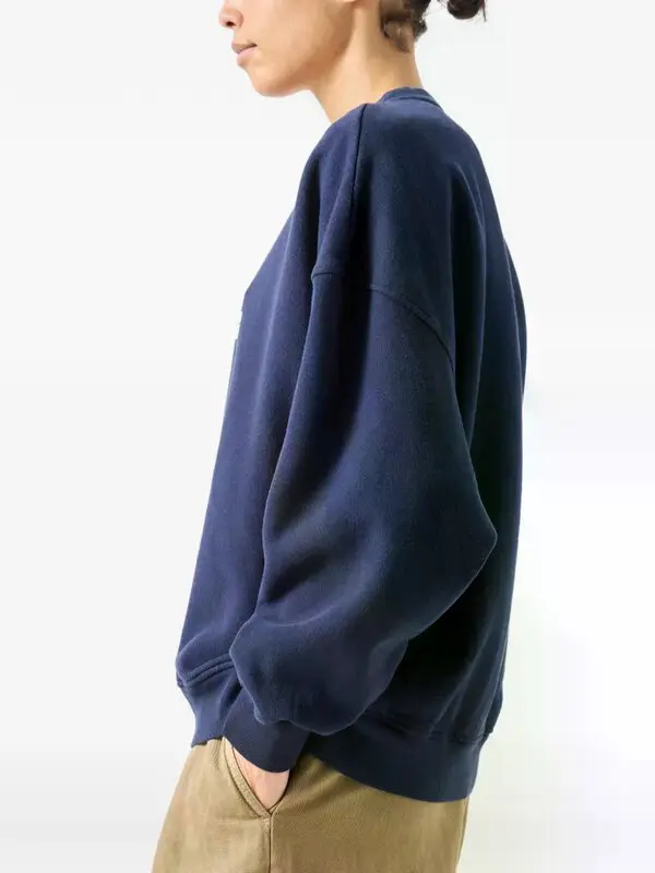American Vintage Plizzy Long-sleeve Sweatshirt - Blue
