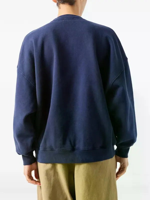 American Vintage Plizzy Long-sleeve Sweatshirt - Blue