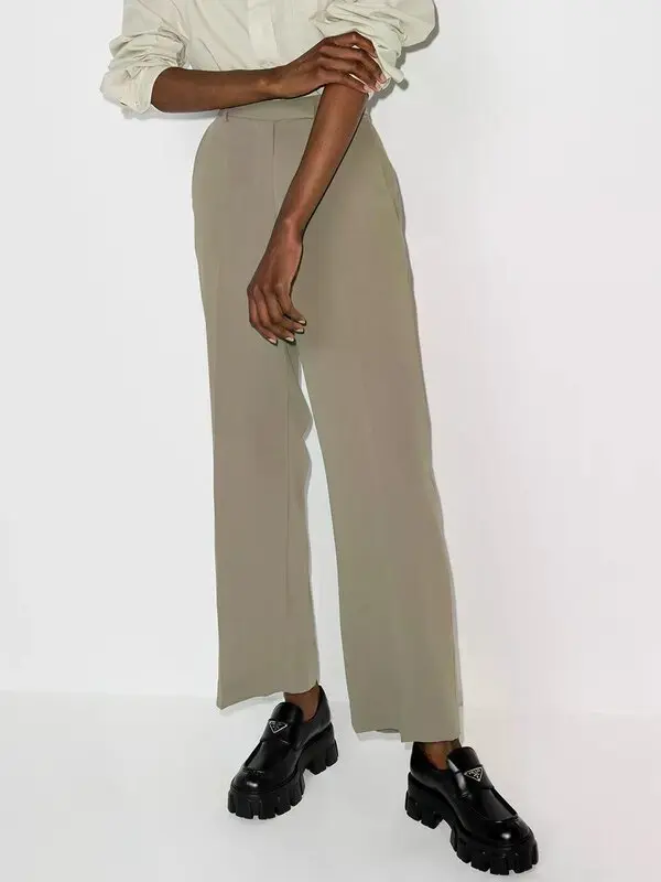 THE FRANKIE SHOP Isla Wide-leg Trousers - Neutrals