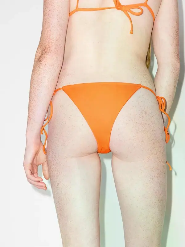 Jade Swim Lana Tie-fastening Bikini Bottoms - Orange