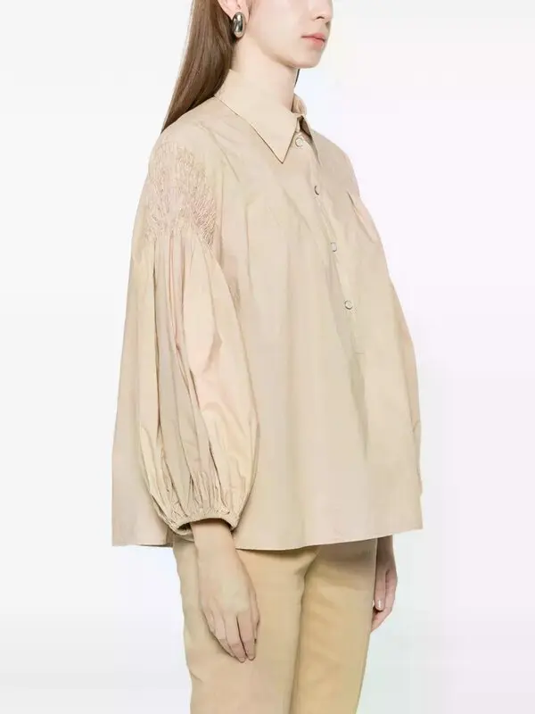 Pinko Bouquet Smocked Blouse