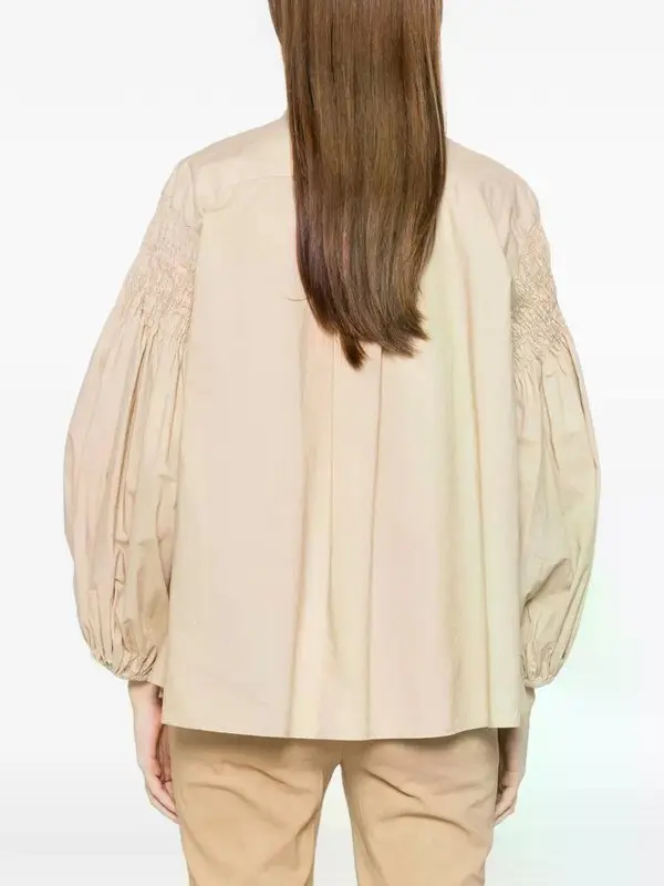 Pinko Bouquet Smocked Blouse