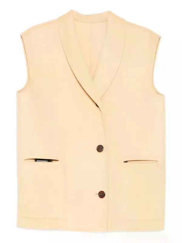 ALICIA AUDREY Button-fastening Waistcoat - Neutrals