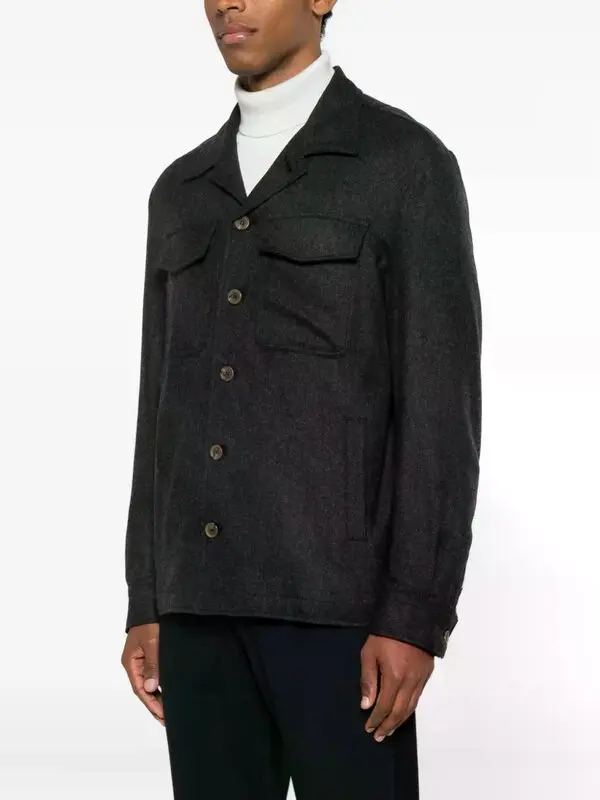 MYTHS Flap-pockets Buttoned Overshirt