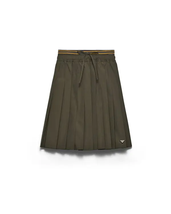 Prada Poplin Midi-skirt - Green