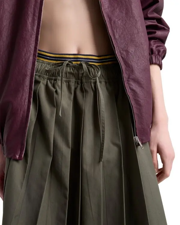 Prada Poplin Midi-skirt - Green