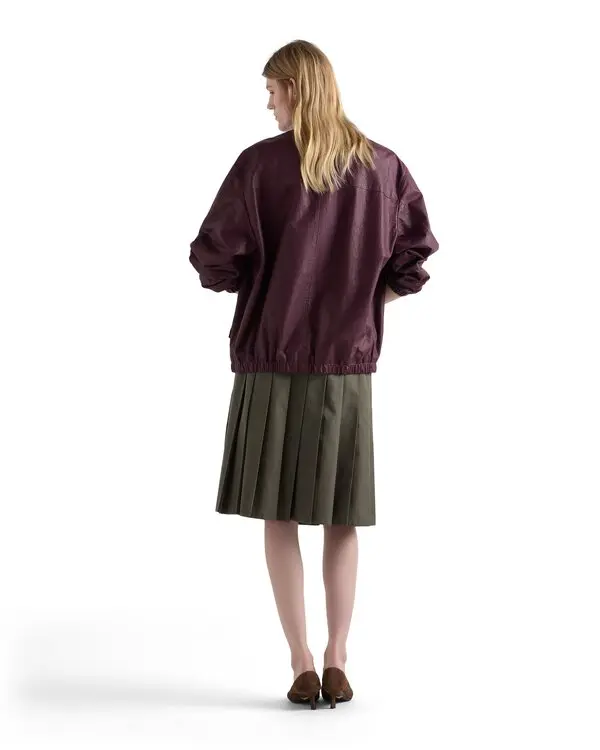 Prada Poplin Midi-skirt - Green
