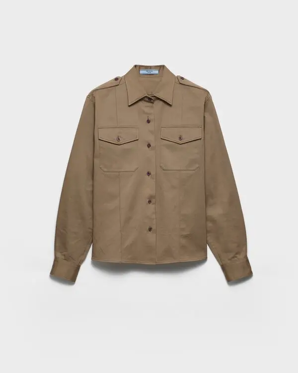 Prada Chino Shirt - Clay Grey