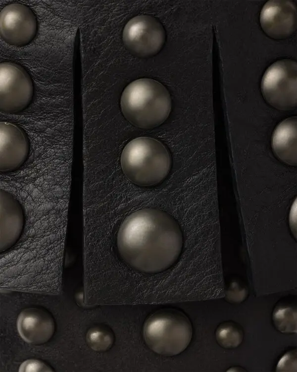 Prada Monolith Studded Leather Loafers