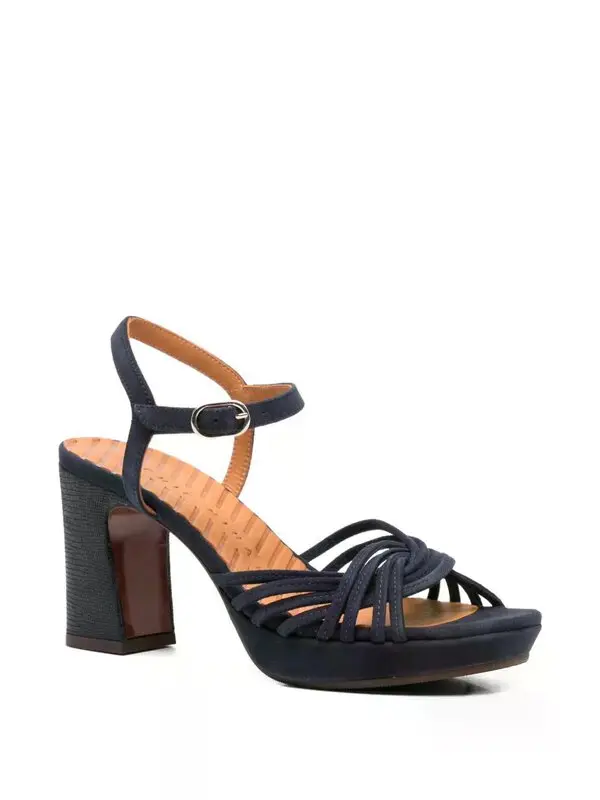 Chie Mihara Keske Suede Sandals - Blue