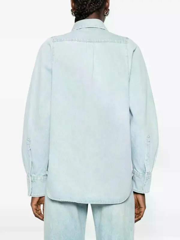 Bite Studios Puff-sleeve Denim Shirt