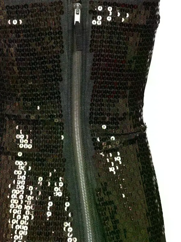 Rick Owens Sequin-embellished Panelled Bustier