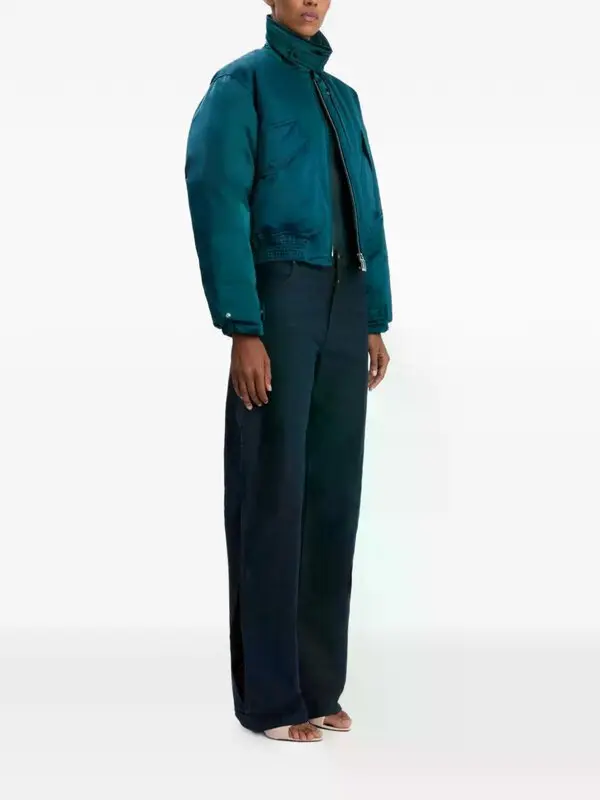 Victoria Beckham Padded Bomber Jacket - Blue