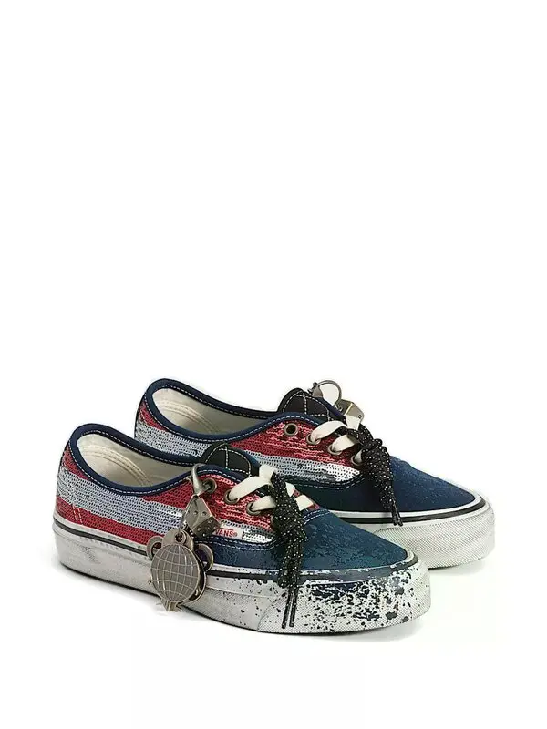 VANS Authentic Striped Sneakers - Blue