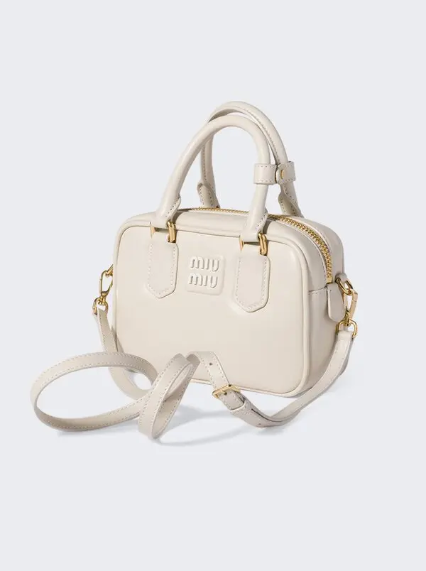 Miu Miu Arcadie Leather Bag - Ivory