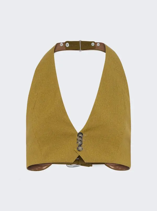 JEAN PAUL GAULTIER Backless Belted Gilet