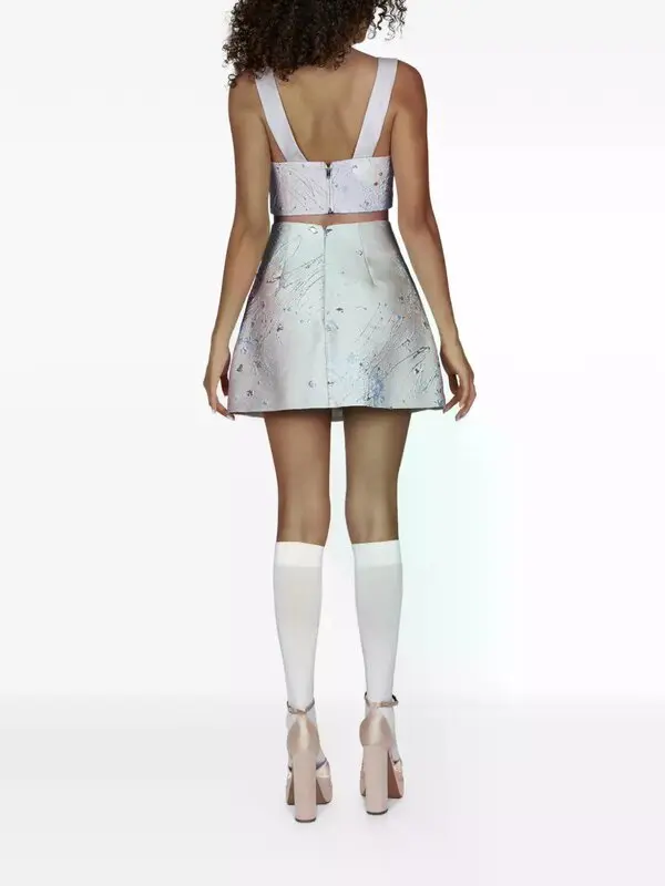 MIA PECULIAR Brocade Mini Skirt
