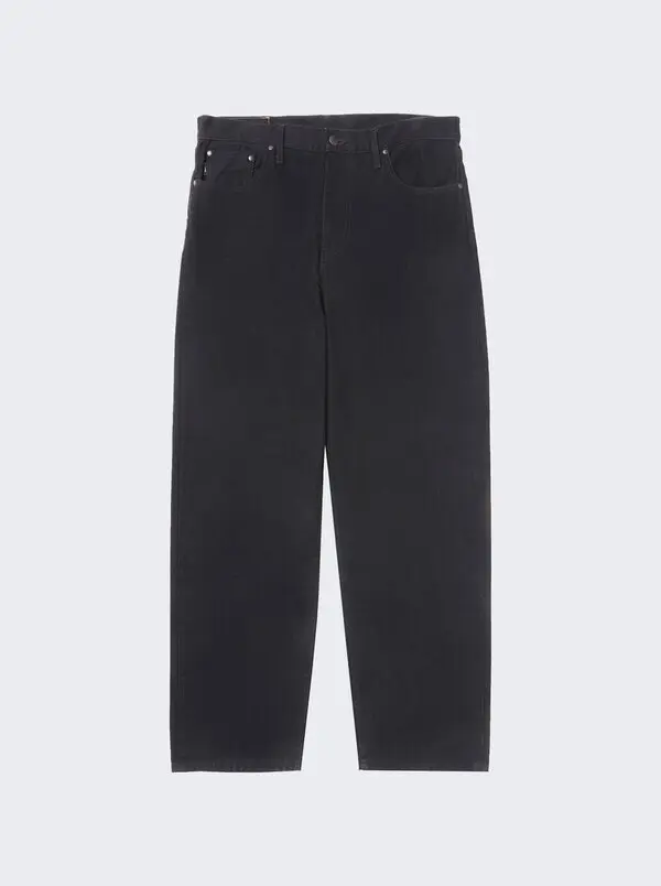 VOWELS Baggy Denim Jeans - Black