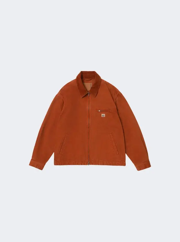 VOWELS Corduroy Collar Zip-up Trucker Jacket
