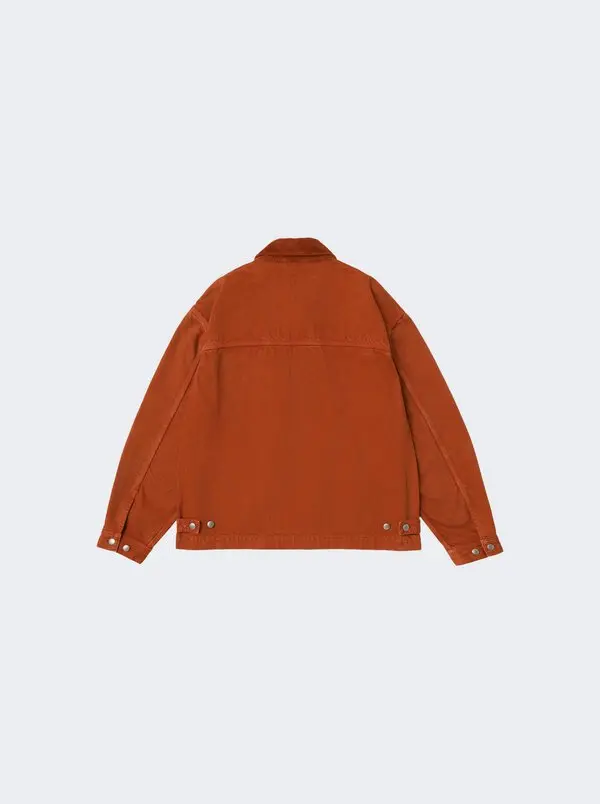 VOWELS Corduroy Collar Zip-up Trucker Jacket