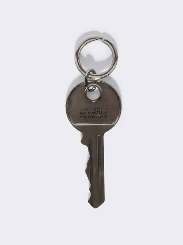 MAISON MARGIELA Key Keyring Glazed Palladium - Silver