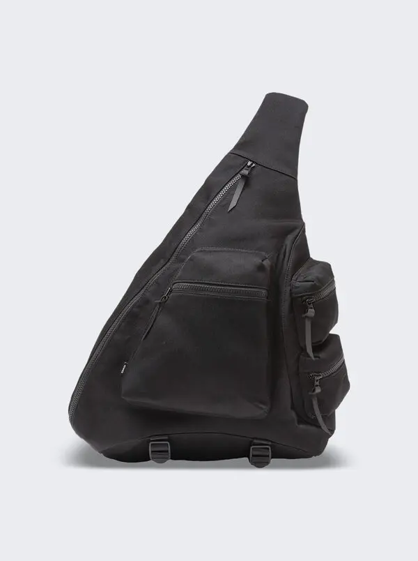 VOWELS Minimalist Shoulder Sling Bag - Black